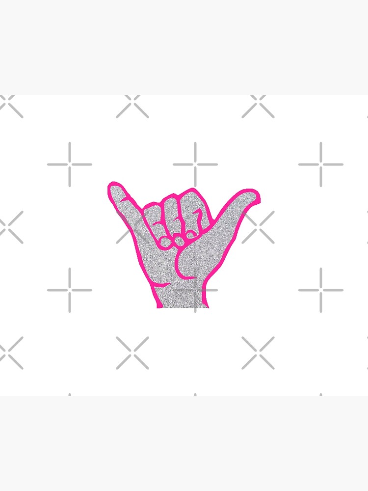 "Pink glitter Shaka" Poster by Als10806 | Redbubble