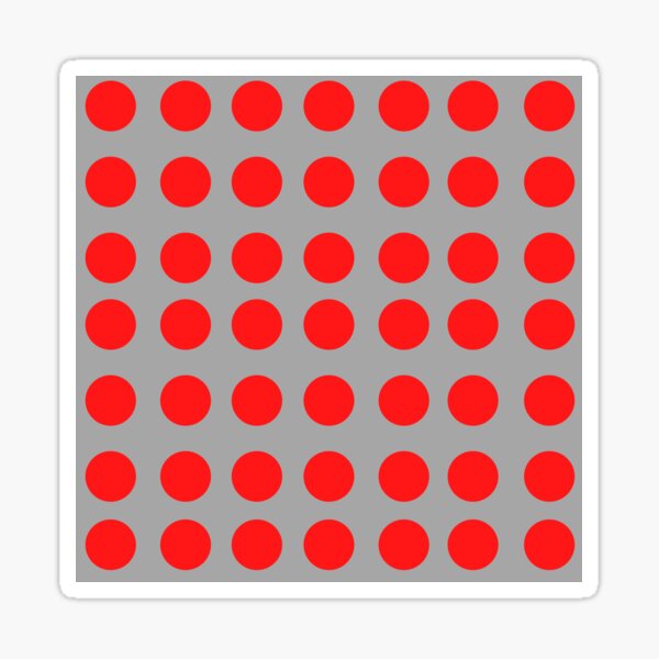 "Grey Background with Red Polka Dot" Sticker for Sale by Cultradesign ...