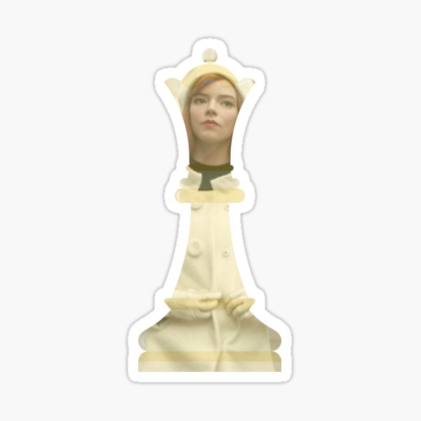 "beth harmon queen's gambit chess piece" Sticker for Sale by lovely ...