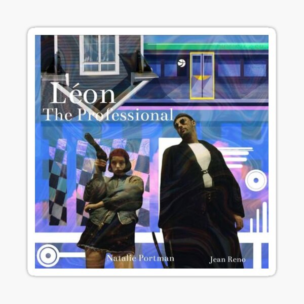 Léon: The Professional ''-poster" Sticker for Sale by vincentwho3000 ...
