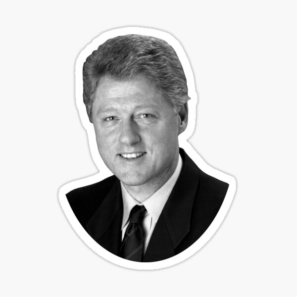 "President Bill Clinton" Sticker by warishellstore | Redbubble