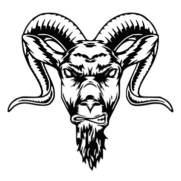 "Angry Ram" Sticker for Sale by SparkyDesign | Redbubble