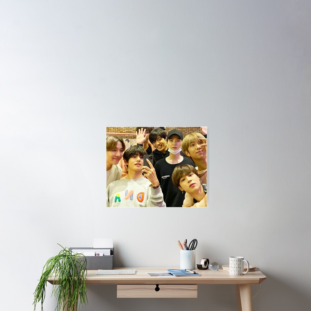 "BTS Mirror Selfie picture from their pop-up store" Poster by ...
