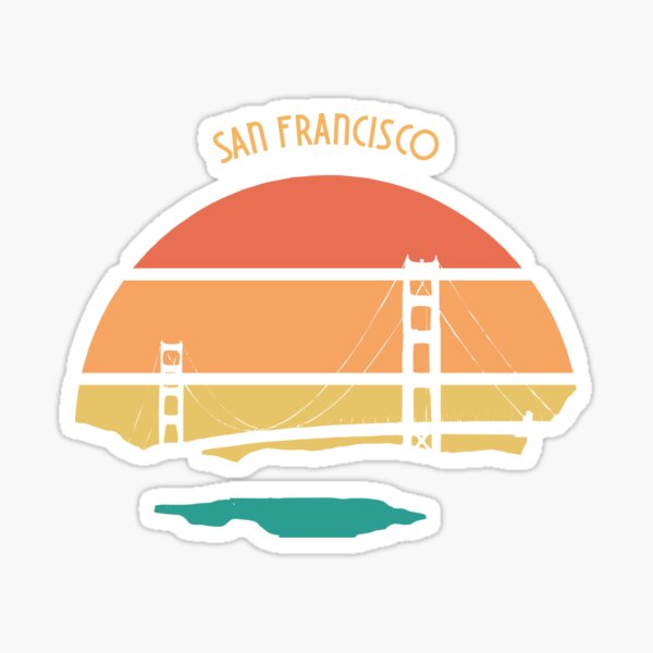 "San Francisco" Sticker for Sale by purplepeppers | Redbubble