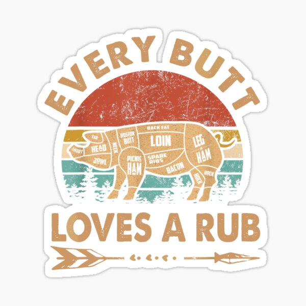 Pig Butt Stickers | Redbubble