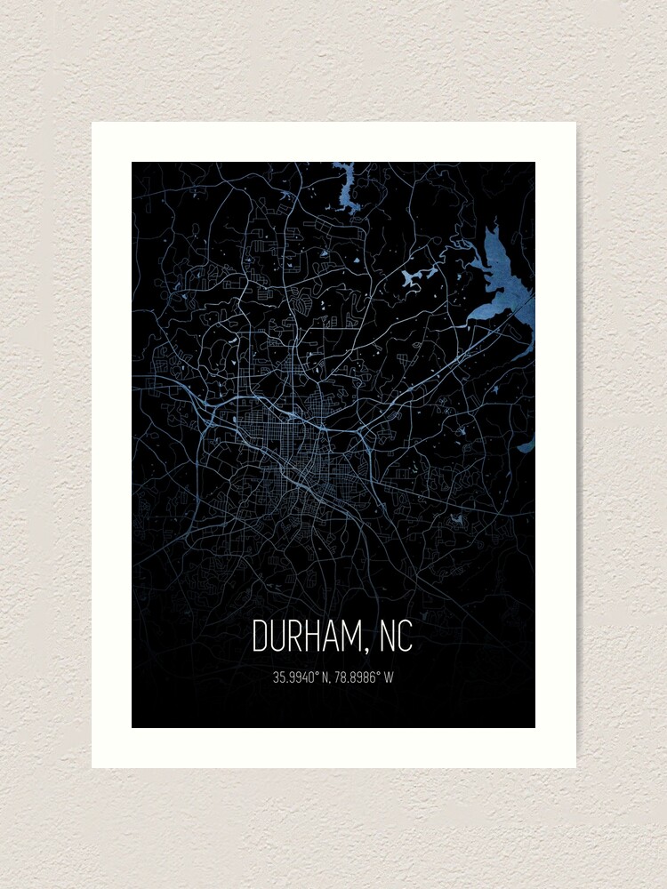 "Durham City Map" Art Print for Sale by NicFullerArt | Redbubble