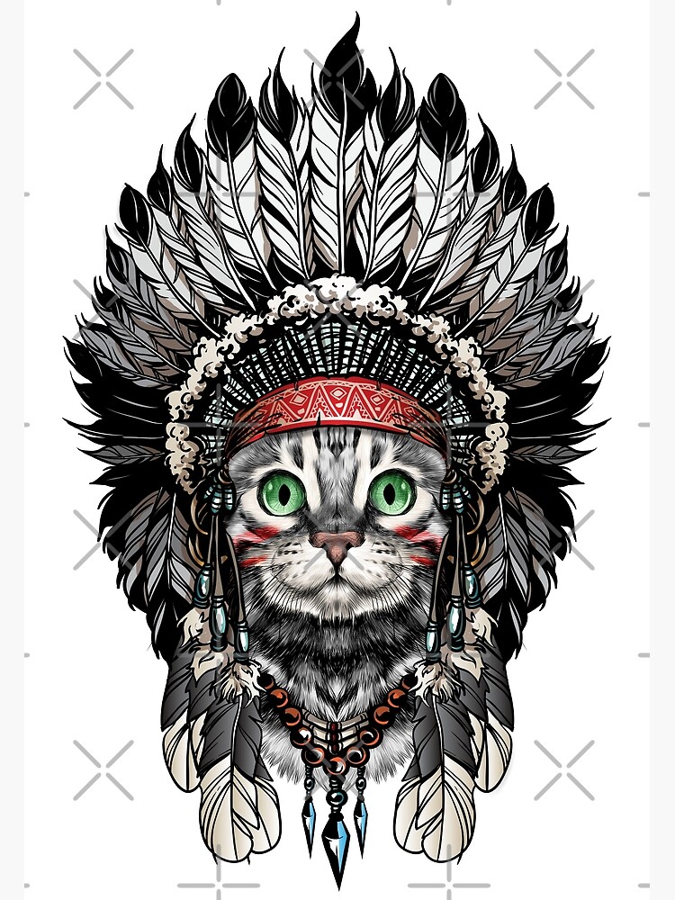 "Cat Chief" Poster by yooga02 | Redbubble