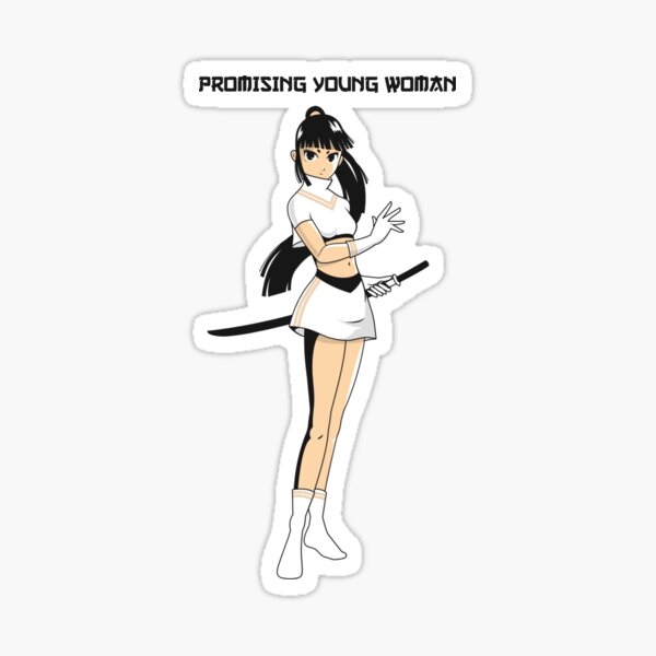 "PROMISING YOUNG WOMEN" Sticker for Sale by Pinu005 | Redbubble