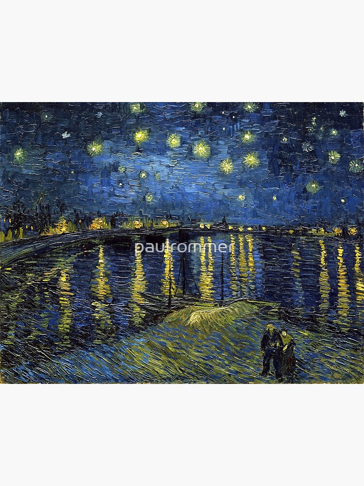 "1888-Vincent van Gogh-Starry Night-72x92" Poster by paulrommer | Redbubble