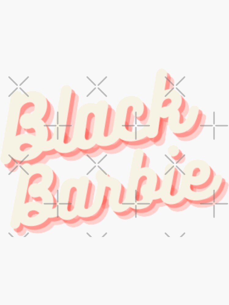 "Black Barbie" Sticker by AnayikaT | Redbubble