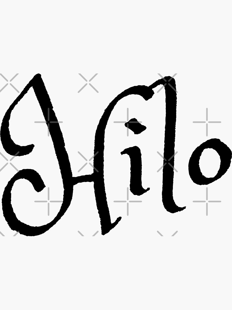 "Hilo Hawaii" Sticker for Sale by Taumaturgo | Redbubble