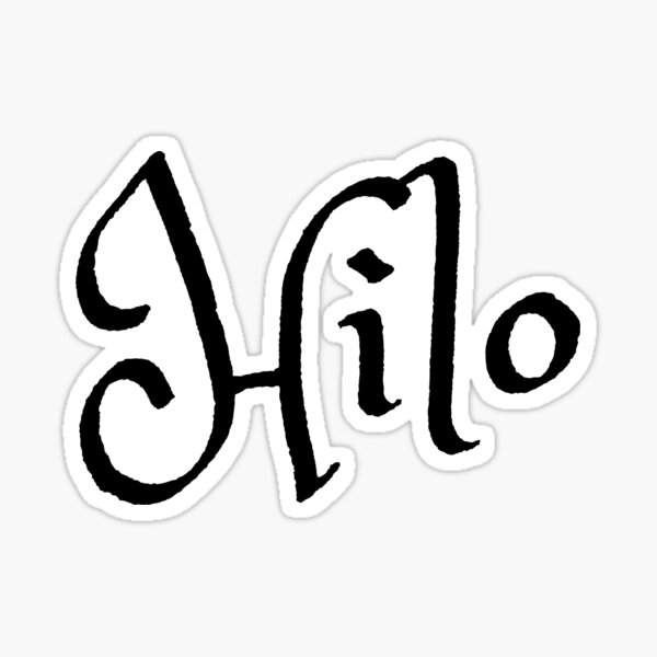 "Hilo Hawaii" Sticker for Sale by Taumaturgo | Redbubble