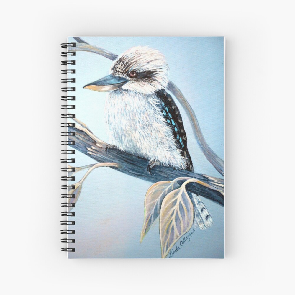 "Cool Kookaburra" Spiral Notebook for Sale by LindArt1 | Redbubble
