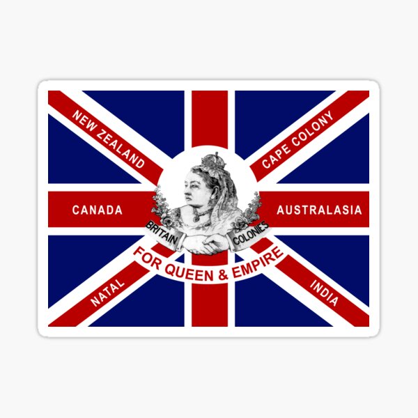 "For Queen and Empire" Sticker for Sale by petermill | Redbubble