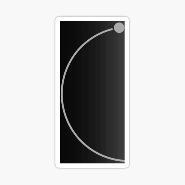 "moon" Sticker for Sale by itsmutant | Redbubble