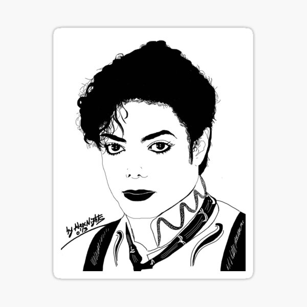 "MJ" Sticker for Sale by AlexNights | Redbubble