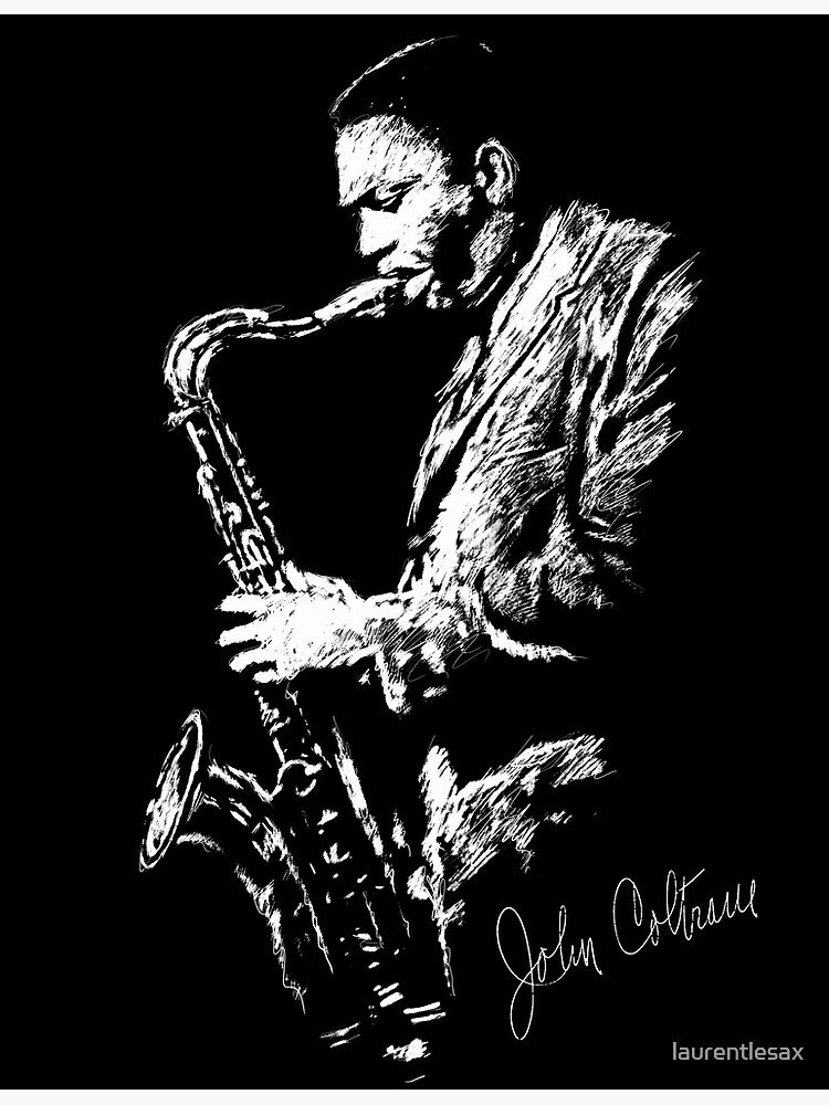 "Drawing of John Coltrane" Poster for Sale by laurentlesax | Redbubble