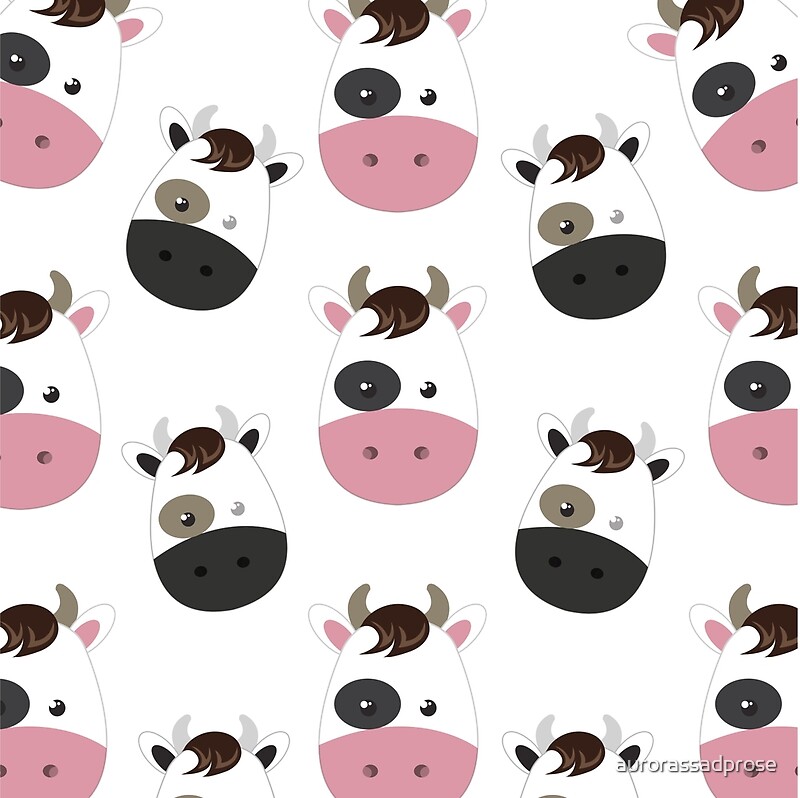 "cow pattern" by aurorassadprose | Redbubble