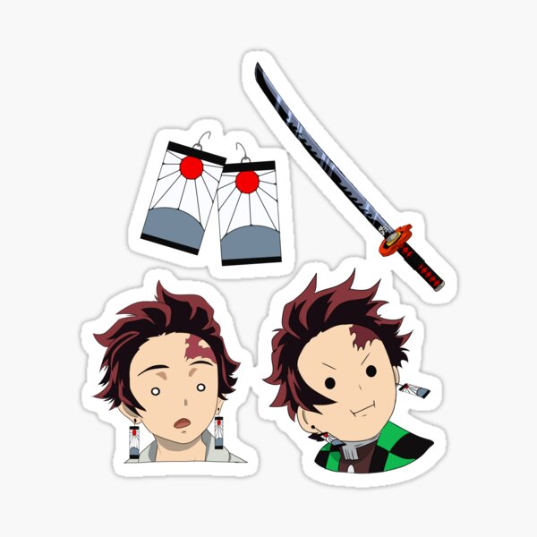 Craft Supplies & Tools Embellishments Tanjiro Kamado Funny Kiss-Cut ...