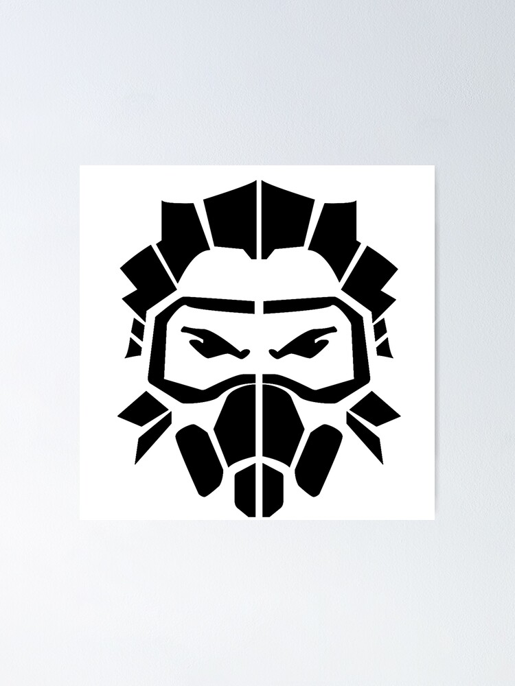 "Caustic Apex Legends Black Icon" Poster by PAULDRAW12 | Redbubble