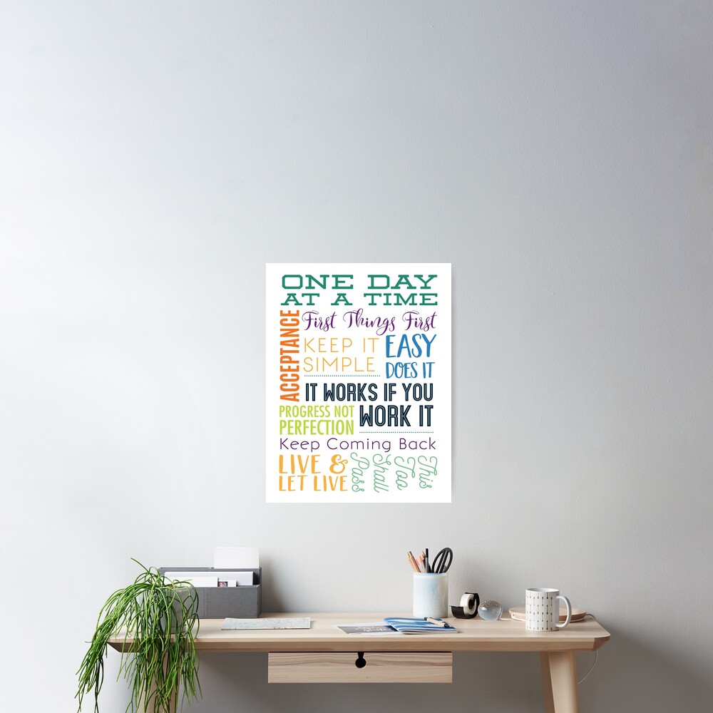 "Recovery Slogans Word Art" Poster for Sale by SweetStarRhi | Redbubble