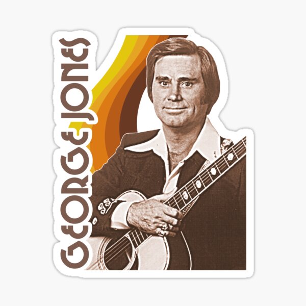"George Jones Is What He Is Retro FanArt Tribute" Sticker for Sale by ...