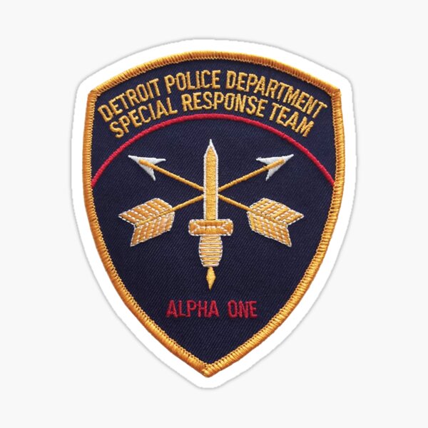 "Detroit Police Alpha One" Sticker by lawrencebaird | Redbubble