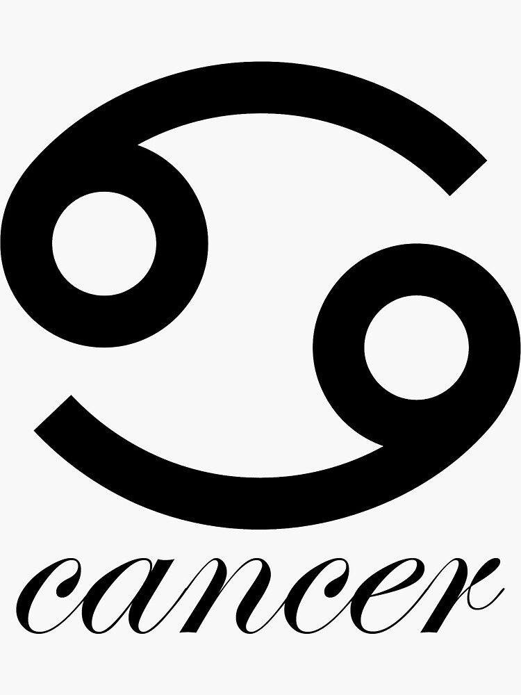 "Cancer Star Sign" Sticker for Sale by Maddie-Rose-Art | Redbubble