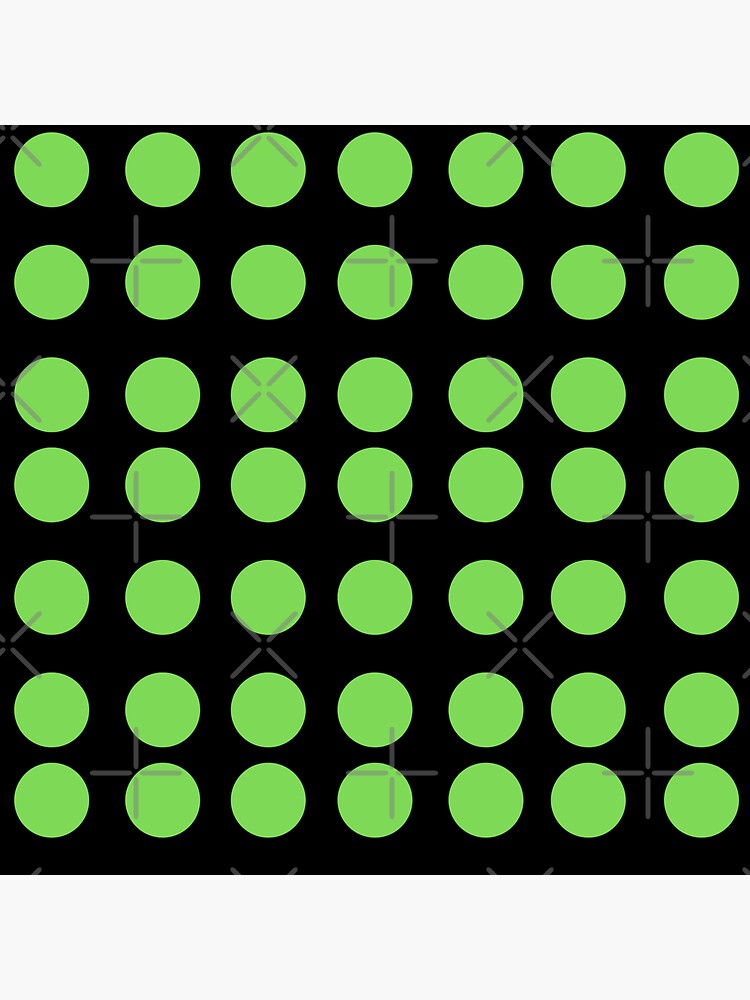 "Black Background with Green Polka Dot" Sticker for Sale by ...