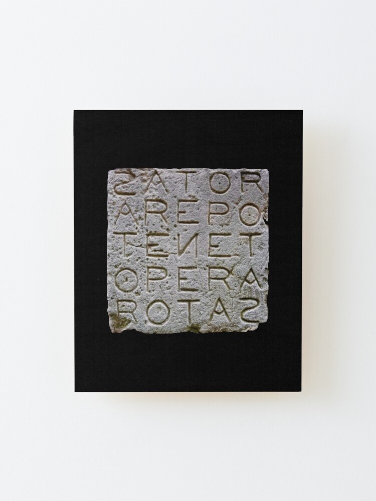 "SATOR square" Mounted Print for Sale by DotorEaon | Redbubble