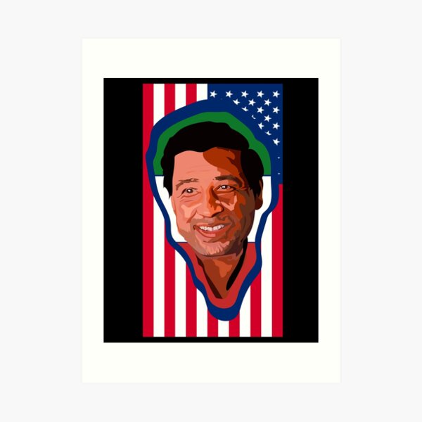 "Cesar Chavez Mexico & America Outline " Art Print for Sale by ...