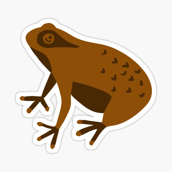 "Chocolate Frog" Sticker for Sale by inspiredtiger | Redbubble