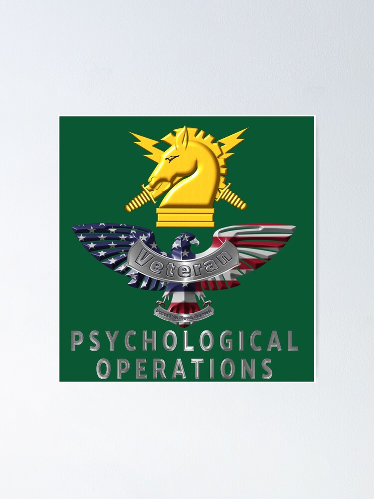 "Army Psychological Operations Veteran Customized Eagle" Poster for ...