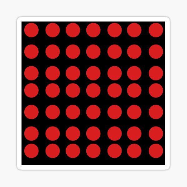 "Polka Dot Red on Black " Sticker for Sale by Cultradesign | Redbubble
