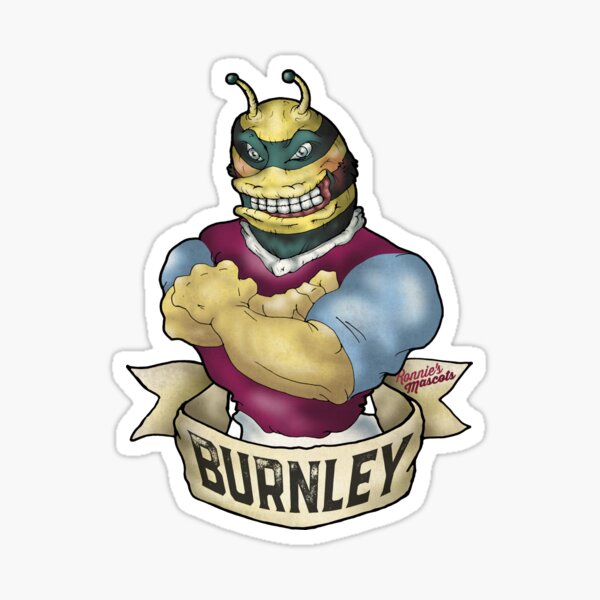 "Burnley Bee Mascot" Sticker by RonniesMascots | Redbubble