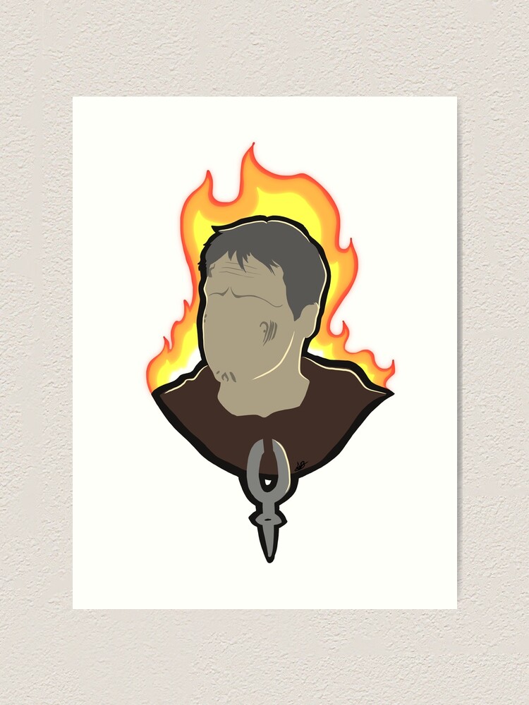 "Daniel Jackson, Prior of the Ori (fire version)" Art Print for Sale by ...