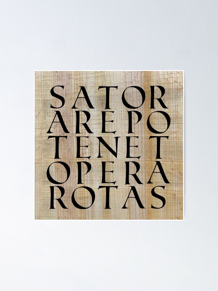 "SATOR square (5)" Poster for Sale by DotorEaon | Redbubble