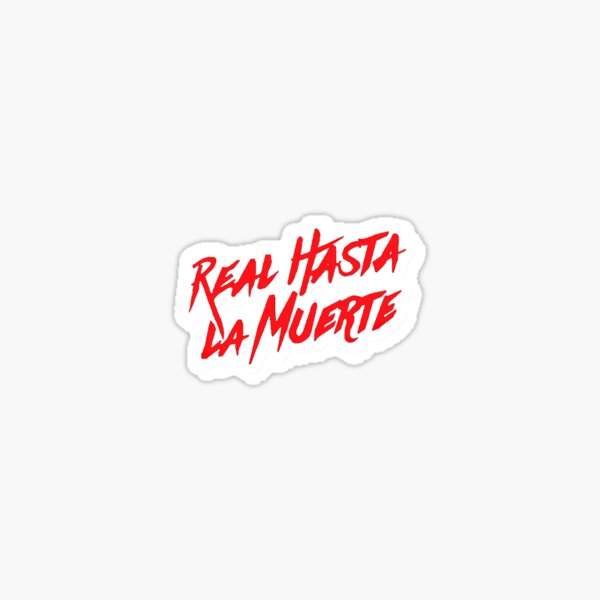 "Anuel AA Real Until Death" Sticker by ConguitoWhite | Redbubble