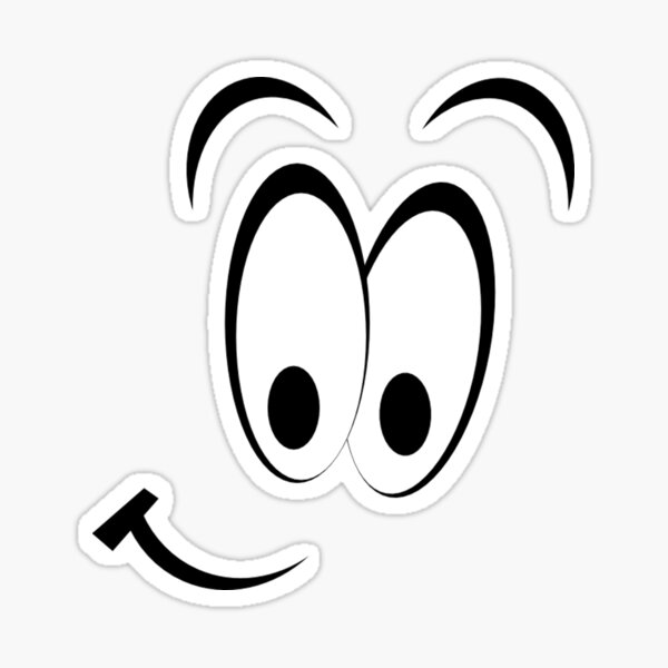 Cartoon Mouth Smile Stickers | Redbubble