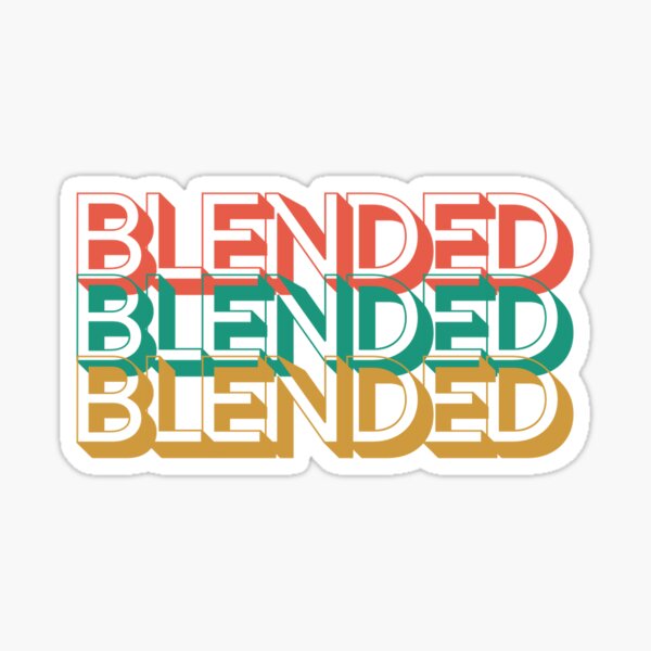 "Triple Blended" Sticker for Sale by karabullock | Redbubble