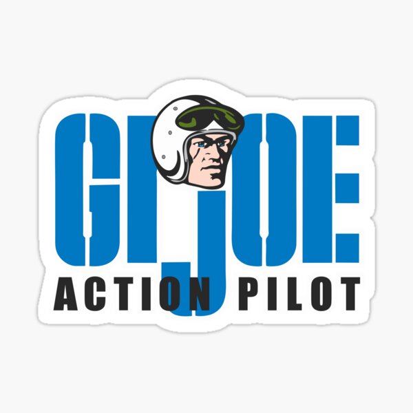 "Gi Joe Action Pilot" Sticker for Sale by aliberalino | Redbubble