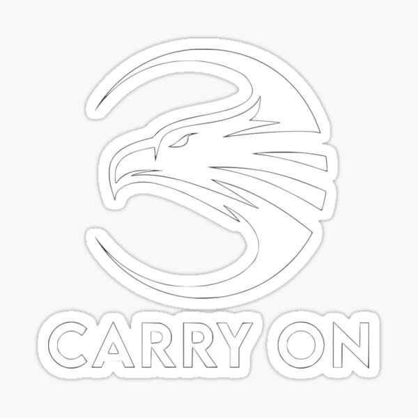 "Carry On logo" Sticker for Sale by CarryOnApparel | Redbubble