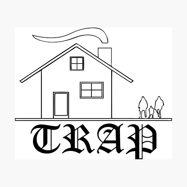 "Trap House gangster sketch" Photographic Print by SamuelMolina | Redbubble