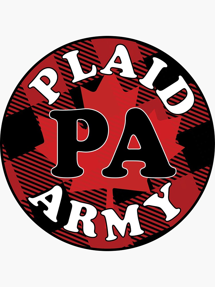 "Plaid Army original logo" Sticker for Sale by PlaidArmy | Redbubble