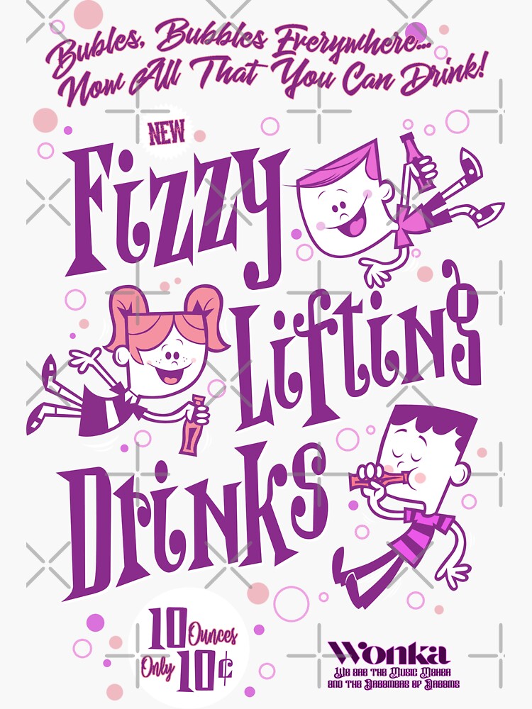 "Fizzy Lifting drinks" Sticker for Sale by richhwalsh | Redbubble