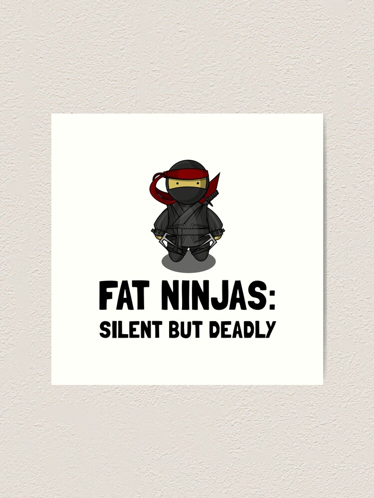 "Fat Ninja" Art Print for Sale by TheBestStore | Redbubble