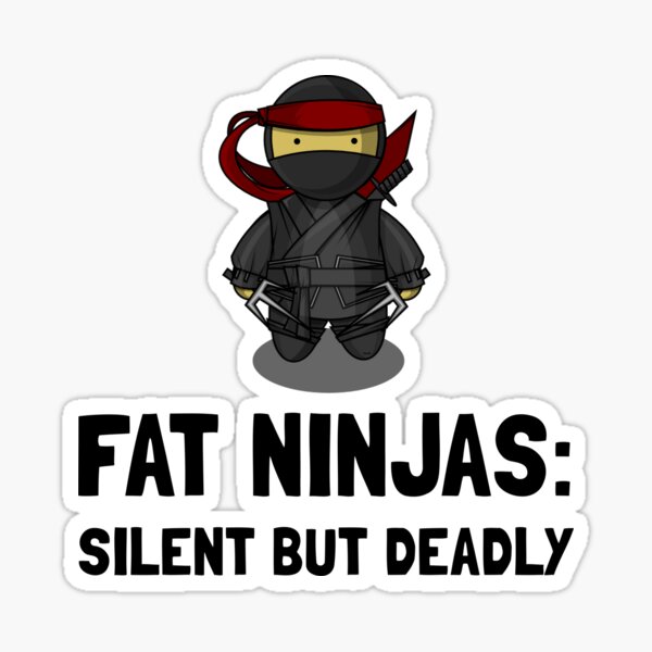 "Fat Ninja" Sticker for Sale by TheBestStore | Redbubble
