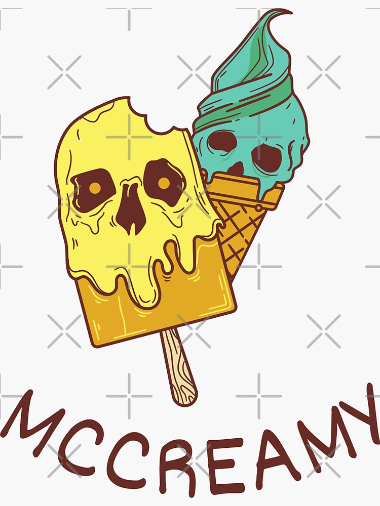 "mccreamy horror" Sticker for Sale by Rourou-Nahdi | Redbubble