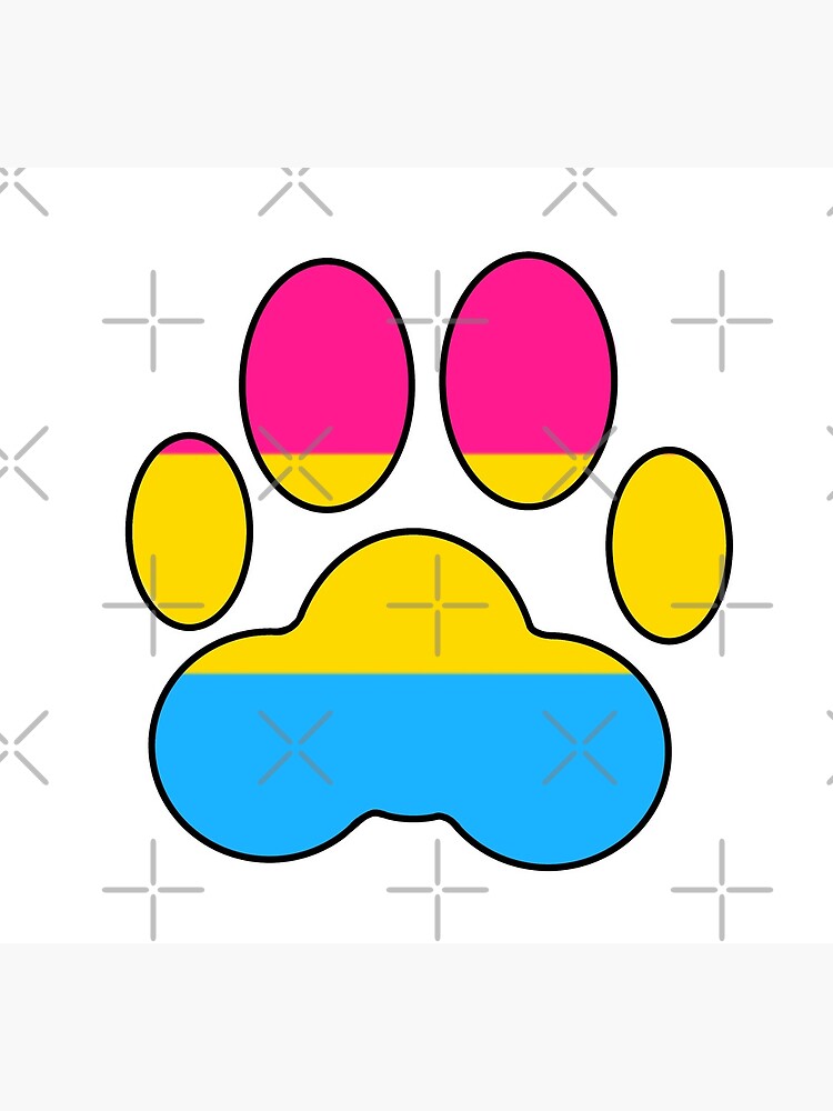 Lgbt Pride Paws Pansexual Photographic Print For Sale By Echoskyart