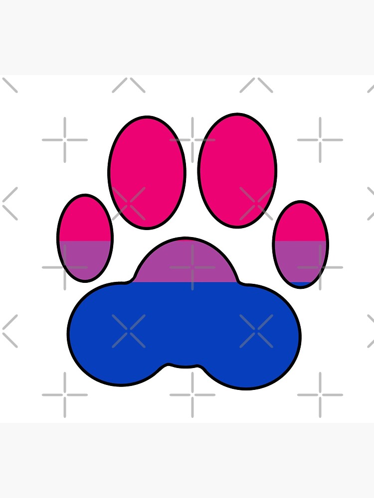 "LGBT Pride paws, Bisexual" Poster by EchoSkyArt | Redbubble
